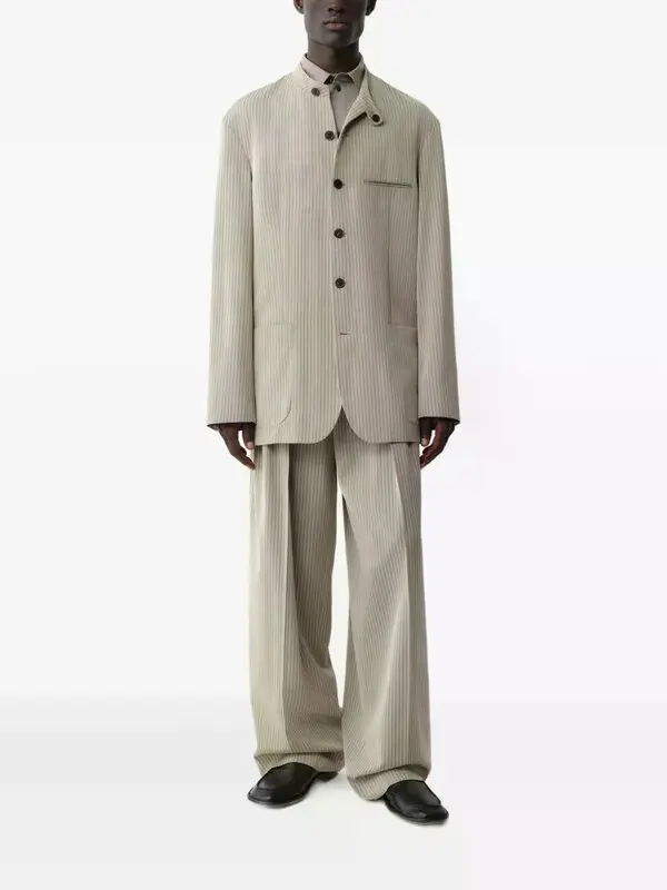 Calvin Klein Pinstripe Pleated Trousers
