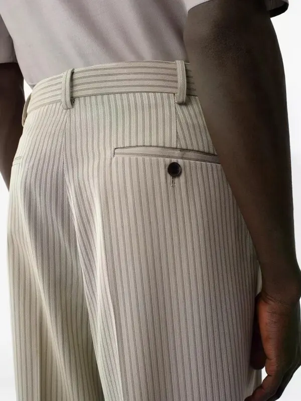 Calvin Klein Pinstripe Pleated Trousers