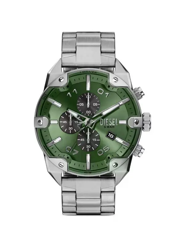 DIESEL® Spiked Chronograph 49mm Watch - Green