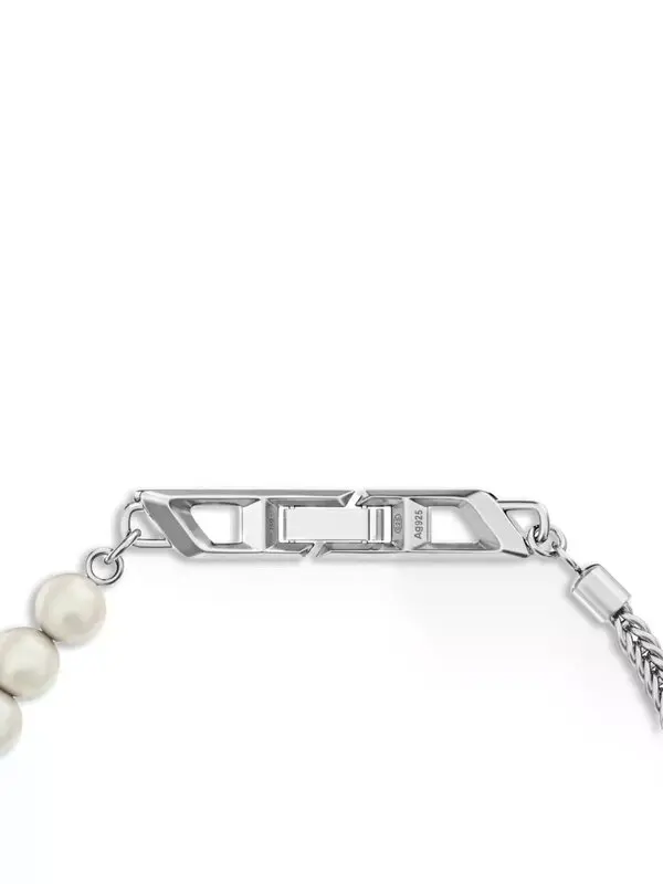 DIESEL® Pearl-embellished Chain Bracelet