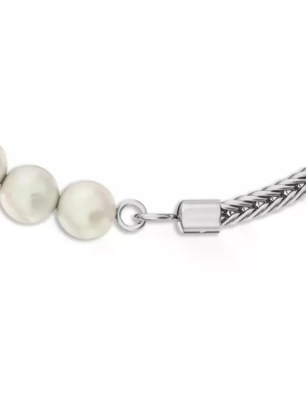 DIESEL® Pearl-embellished Chain Bracelet