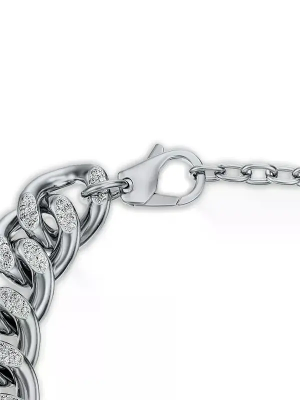 DIESEL® Oval D Crystal-embellished Bracelet