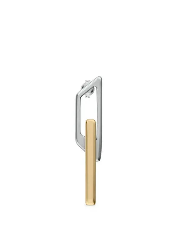 DIESEL® D-component Drop Earrings - Silver