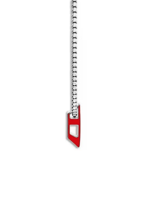 DIESEL® Enamel D Logo Pendant Necklace
