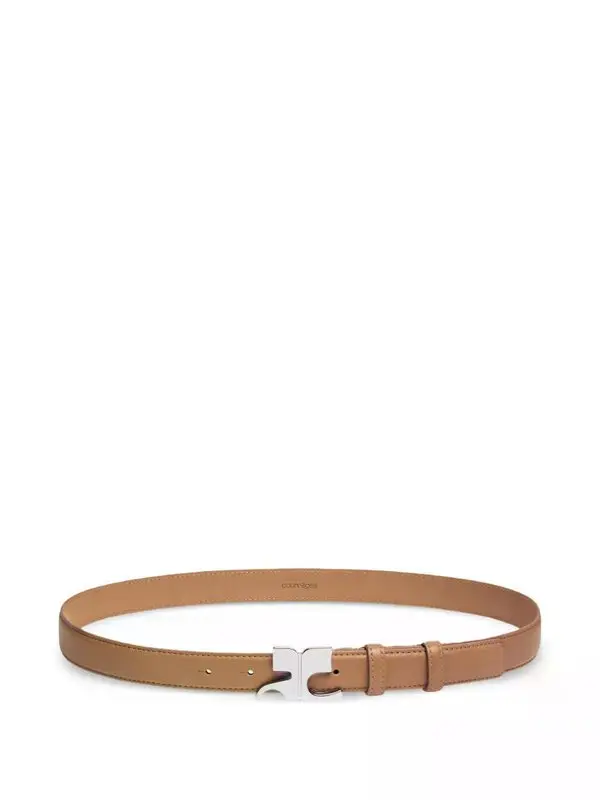 COURREGES Ac Logo Plaque Belt - Neutrals