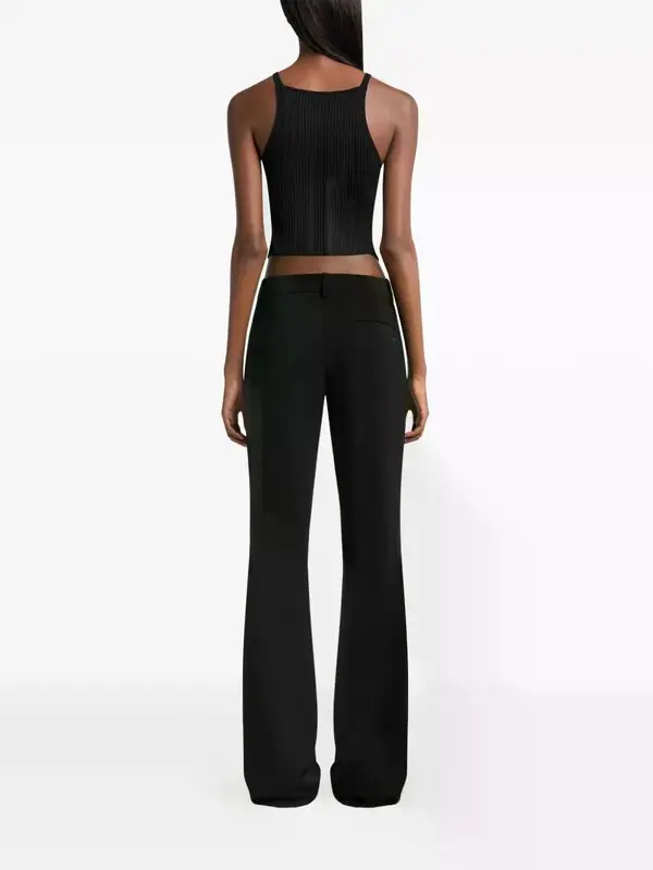 COURREGES Ribbed-knit Chest-strap Tank Top