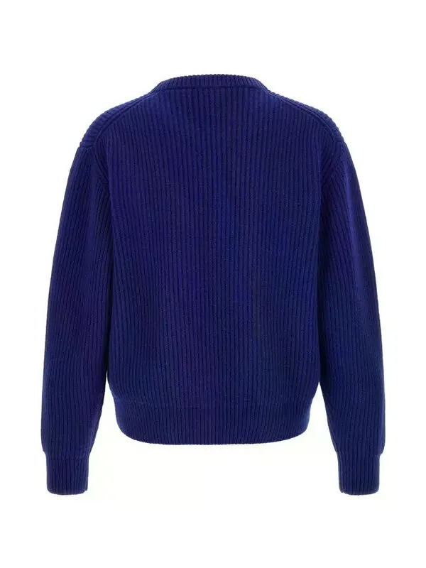 JIL SANDER Fisherman's Rib Sweater - Blue
