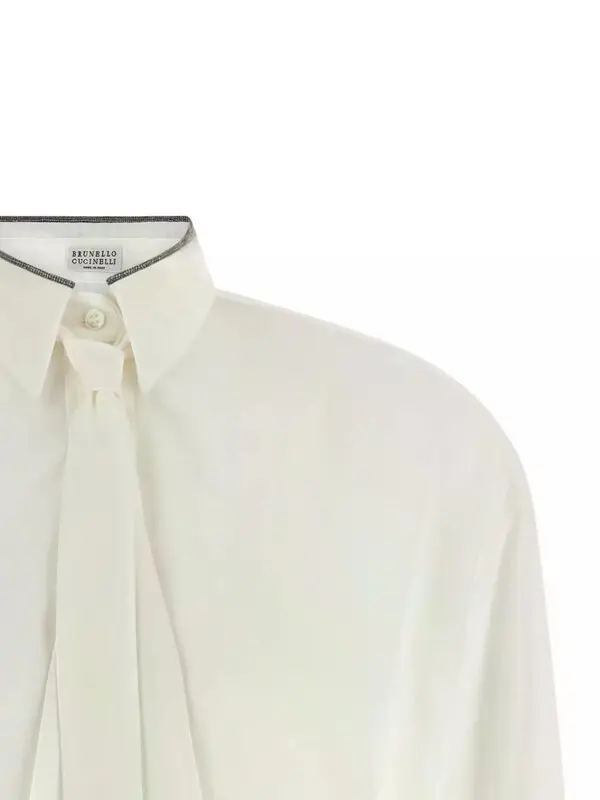 Brunello Cucinelli Monile-detail Silk Shirt