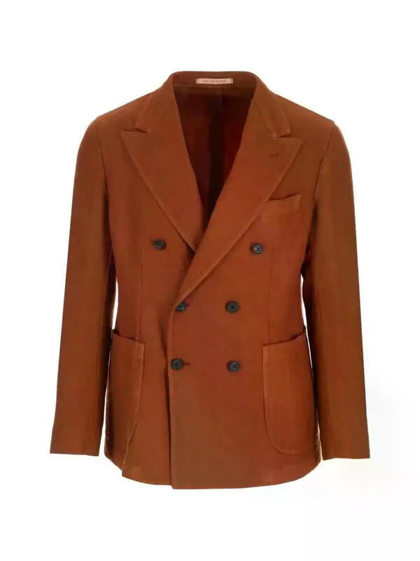 AL DUCA D’AOSTA 1902 Double-breasted Jacket - Brown