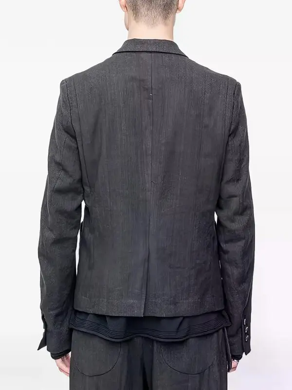 THE VIRIDI-ANNE Herringbone-pattern Notch-lapels Blazer