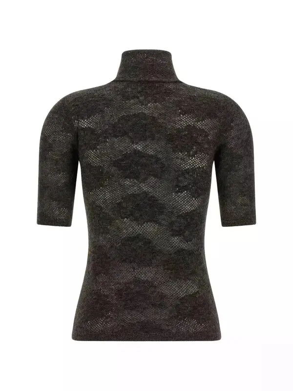 Brunello Cucinelli Openwork Short-sleeve Sweater