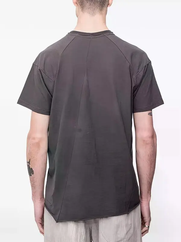 THE VIRIDI-ANNE Raw-edge Short-sleeve T-shirt