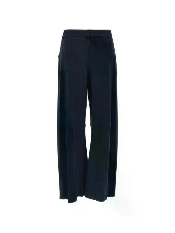 Brunello Cucinelli Paneled Wide-leg Trousers - Blue