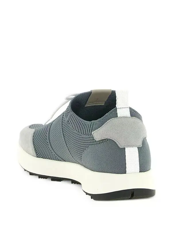 Kiton Suede Panelled Slip-on Sneakers
