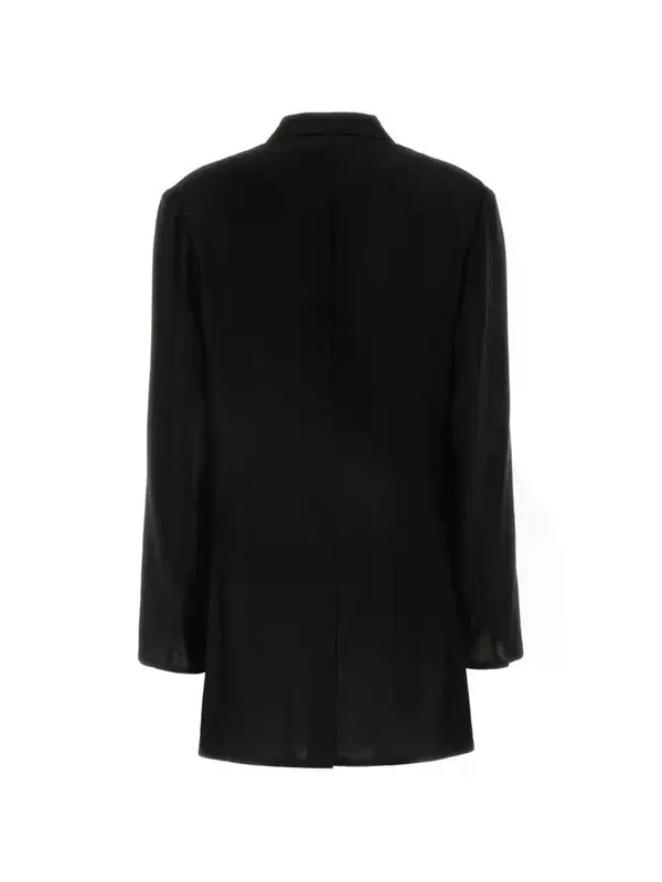 Y’s Notched Lapel Jersey Blazer - Black