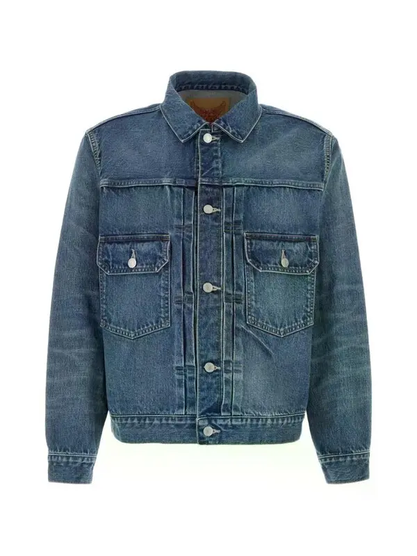 Y’s Pleated-detail Denim Jacket