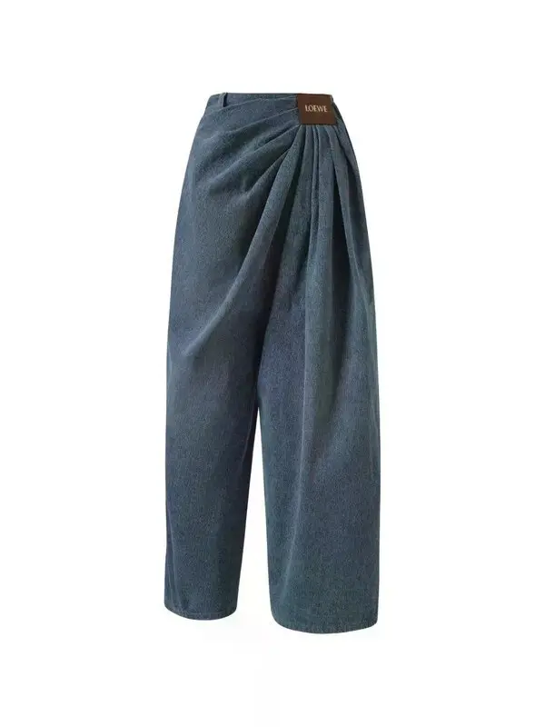 Loewe Draped Jeans - Blue
