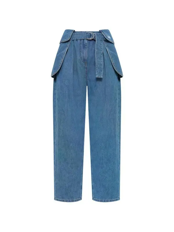 Loewe Belted Cargo Jeans - Blue