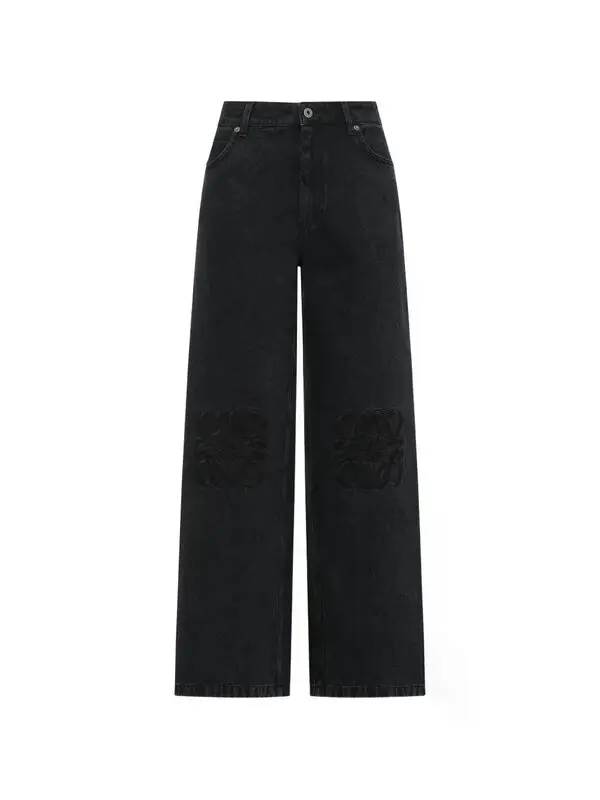Loewe Anagram Baggy Jeans - Black