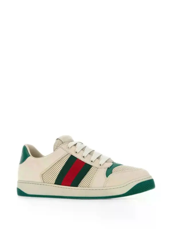 Gucci Screener Mesh-panel Sneakers - Neutrals