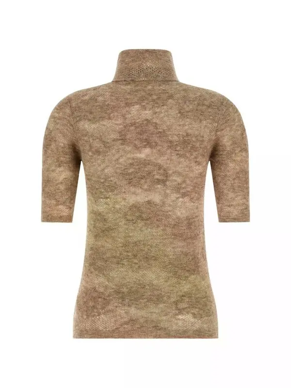 Brunello Cucinelli Openwork Short-sleeve Sweater