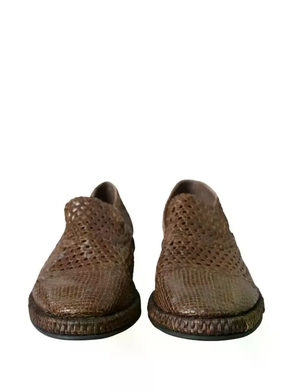 Dolce & Gabbana Woven Cutout Loafers