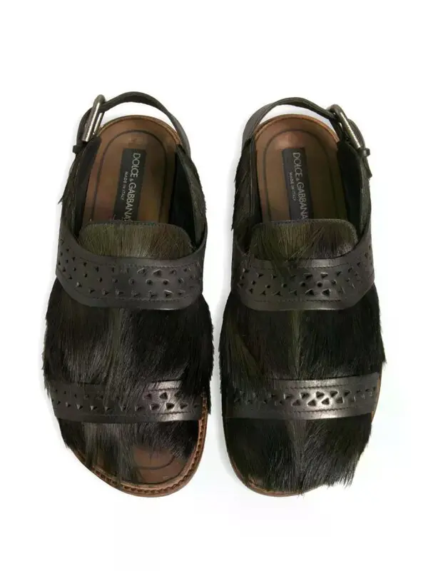Dolce & Gabbana Perforated Strap Sandals