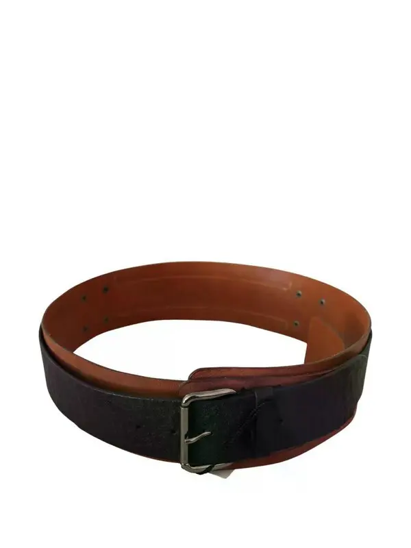 Costume National Wide Leather Belt - Brown