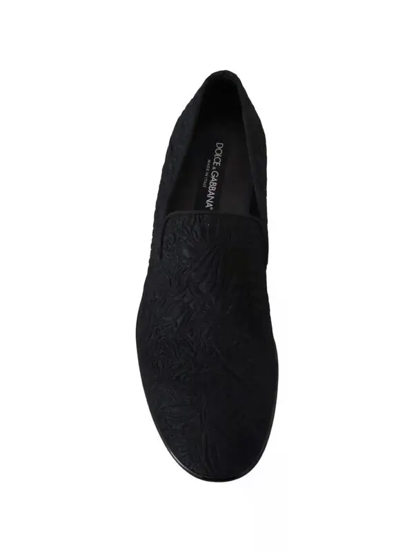 Dolce & Gabbana Floral Jacquard Brocade Loafers