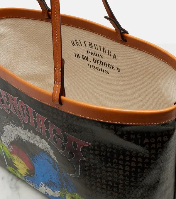 Balenciaga Select Medium Canvas Tote Bag - Black
