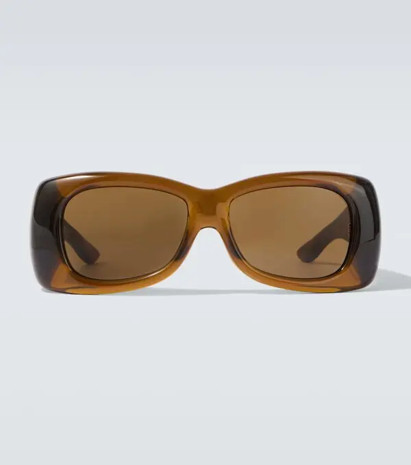 Saint Laurent Acetate Oversized Sunglasses - Brown
