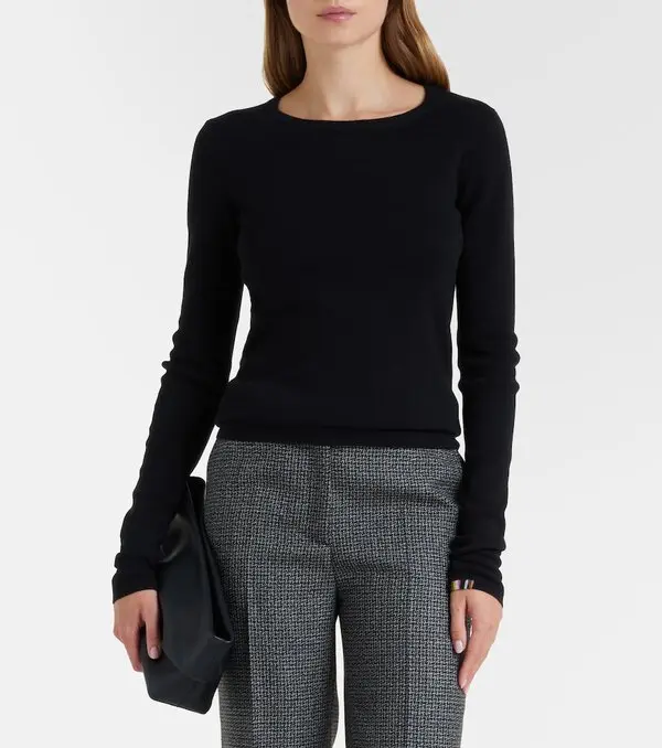 Extreme Cashmere N°392 Eel Cotton And Cashmere Top - Black