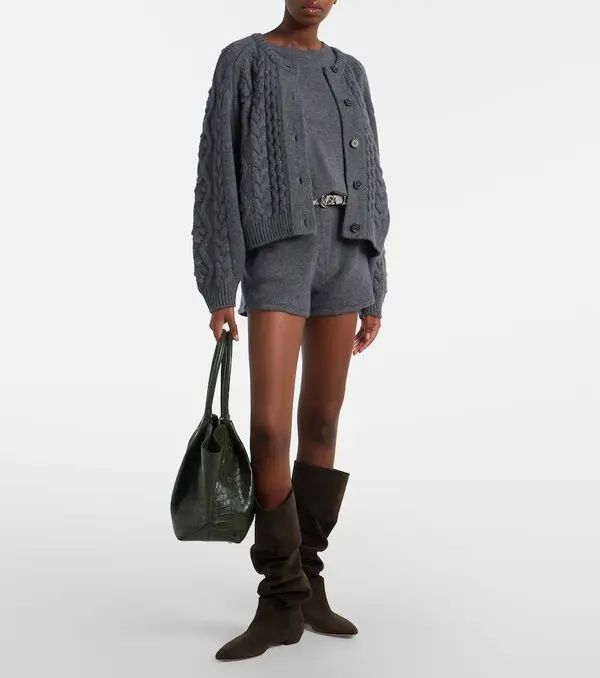 LISA YANG Cable-knit Cashmere Cardigan