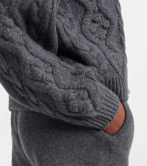 LISA YANG Cable-knit Cashmere Cardigan