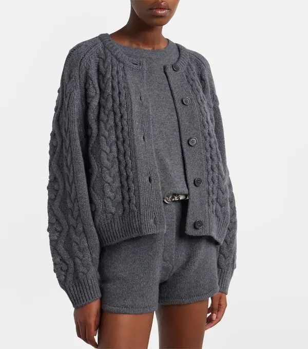 LISA YANG Cable-knit Cashmere Cardigan