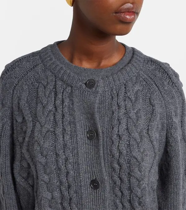 LISA YANG Cable-knit Cashmere Cardigan