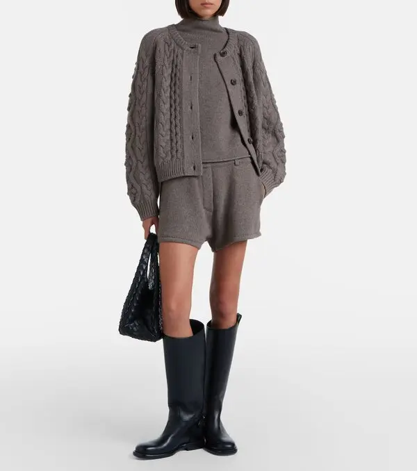 LISA YANG Winroe Cable-knit Cashmere Cardigan