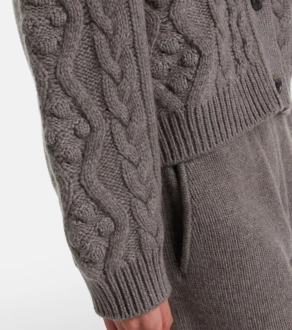 LISA YANG Winroe Cable-knit Cashmere Cardigan