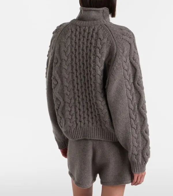 LISA YANG Winroe Cable-knit Cashmere Cardigan