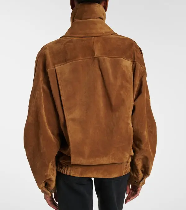 Saint Laurent Suede Belted Jacket