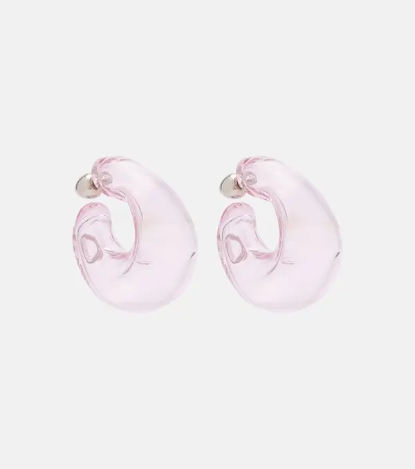 Alaïa Bubble Hoop Earrings - Pink