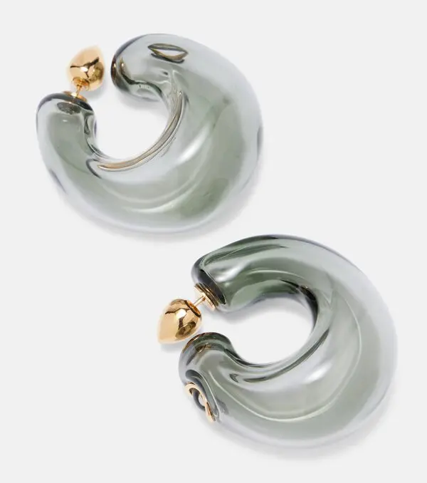 Alaïa Bubble Hoop Earrings - Grey