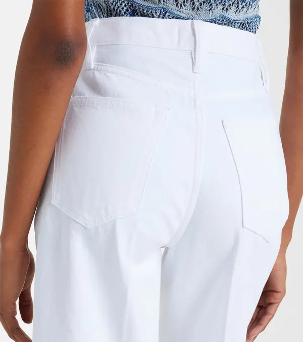 FRAME Eyelet Embroidered Flared Jeans