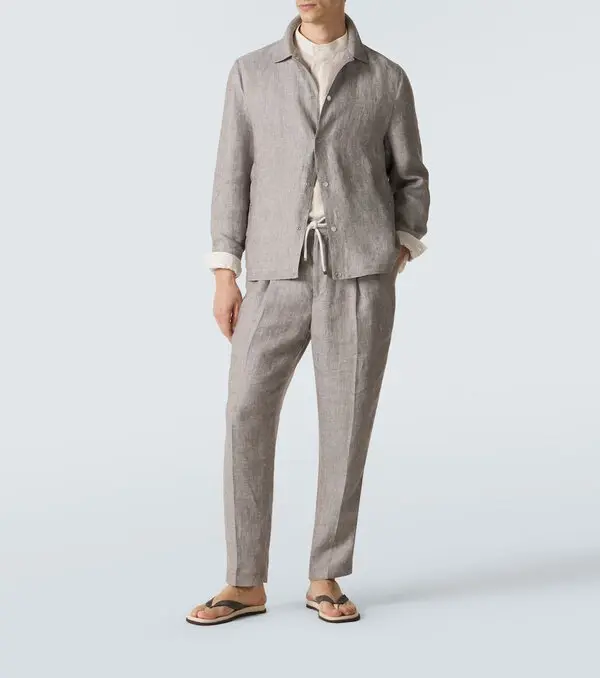 Brunello Cucinelli Suede Thong Sandals