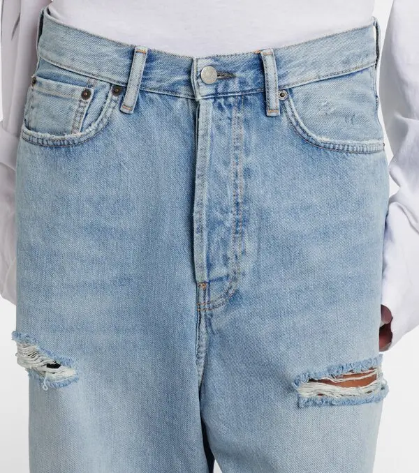 Acne Studios Distressed Denim Bermuda Shorts