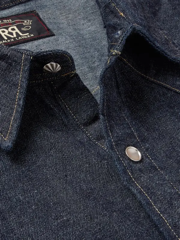 Ralph Lauren Slim-fit Denim Western Shirt - Blue
