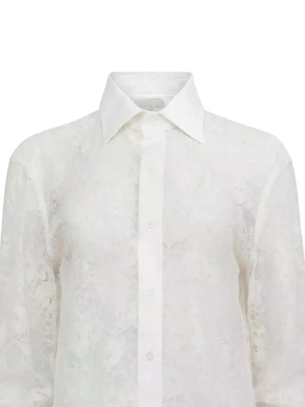 FLEUR DU MAL Juliet Lace Buttoned Shirt