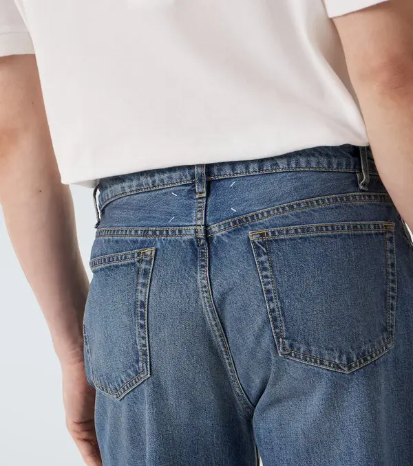 MAISON MARGIELA Distressed Straight Leg Jeans