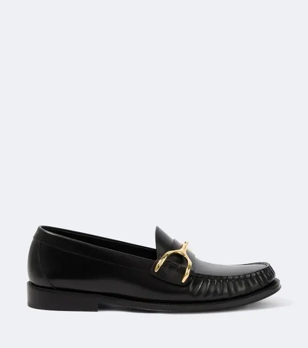 Alexander McQueen Wishbone Leather Loafers