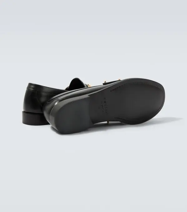 Alexander McQueen Wishbone Leather Loafers